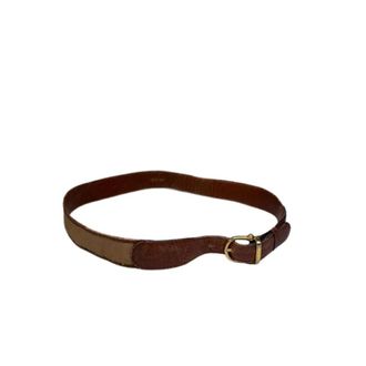 Celine Pre-owned Vintage Oval Buckle Belt - - Pre-owned - Damen - Braun - ONE SIZE
