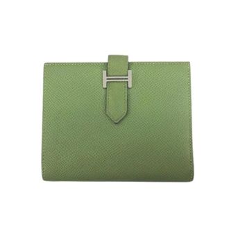 Herm&egrave;s Pre-owned Bearn Compact Vau Epsom Wallet - - Pre-owned - Damen - Gr&uuml;n - ONE SIZE