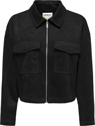 Only Onlstina Faux Suede Jacket PNT Noos