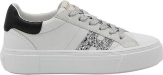 Hogan Low-Top Sneaker - Sole White Sneakers With Glittery Detail - Gr. 36,5 (EU) - in Wei&szlig; - f&uuml;r Damen
