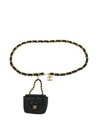Chanel mini sac matelass&eacute; Classic Flap - Noir