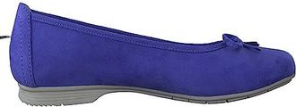 Jana Ballerines avec Noeud Vegan, Bleu (Bleu), 42 EU