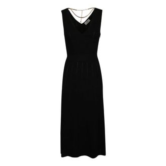 Elisabetta Franchi &Agrave; Jour Strickkleid mit Schmuckdetail - - Dresses - Damen - Schwarzk - S