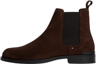 Tommy Hilfiger Herren Chelsea Boots Corporate aus Wildleder, Braun (Cocoa), 41