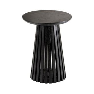 Paris Prix Table dAppoint Design en Bois Vincent 40cm Noir