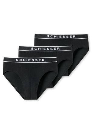 Schiesser Rioslip SCHIESSER 95/5, Herren, Gr. 8 (XXL), schwarz (000, schwarz), Single Jersey, Obermaterial: 95% Baumwolle, 5% Elasthan, unifarben, körpernah, Un