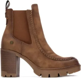 Refresh Bottines Femme Camel - Chaussures confortables et polyvalentes - Mode décontractée - Modèle 17291502 (Taille39)