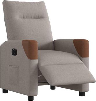 vidaXL Relaxsessel Elektrisch Taupe Stoff - Vidaxl
