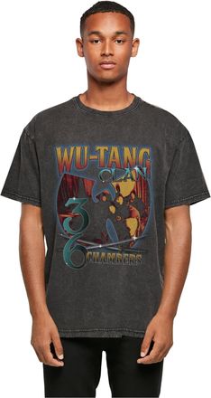 Mister Tee Unisex Wu Tang 36 Chambers Acid was Oversize Tee Black, XXL