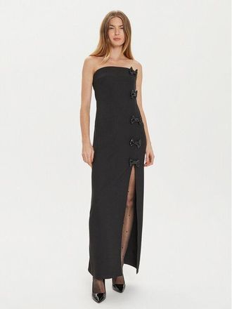 Eleh Abendkleid E00306 Schwarz Slim Fit