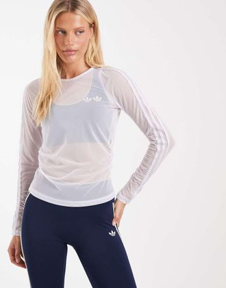adidas adidas Originals Sport Langarmoberteil in Frozen Purple-Lila
