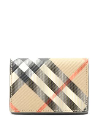 Burberry 2020s Kariertes Portemonnaie - Nude