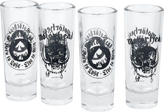 Motörhead 4 SCHNAPSGLÄSER BORN TO LOSE/LIVE TO WIN NEU+BOX