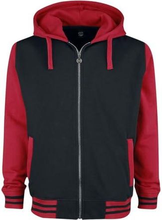 RED by EMP Homme Veste à Capuche Rouge Noir XL