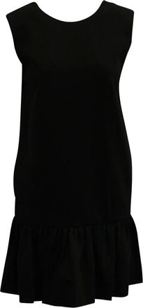 Msgm robe courte à ourlet volanté - Noir