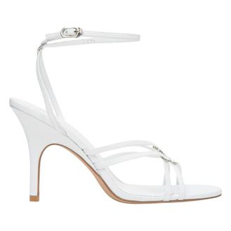 Estro & Luminara Femme, Chaussures, Blanc, Taille: 36 EU Sandales &agrave; Talons Aiguilles en Cuir