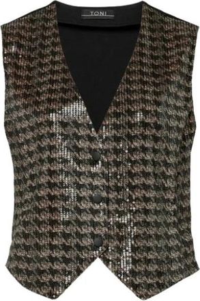 Toni Josy Vest - - Jackets - Damen - Schwarzk - 2XL