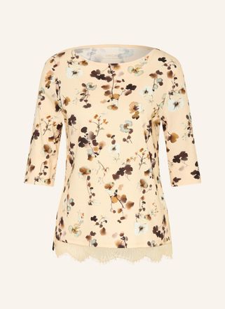 Marc Cain Shirt Mit 3/4-Arm Und Spitze gelb