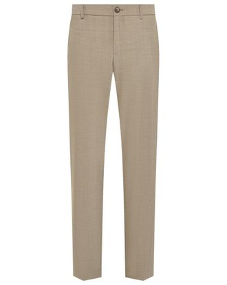 HUGO BOSS Anzughose aus einem Schurwollmix mit B&uuml;gelfalte in