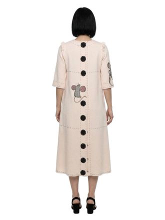 Dolce & Gabbana Womens Cream Polyester Casual Dress
