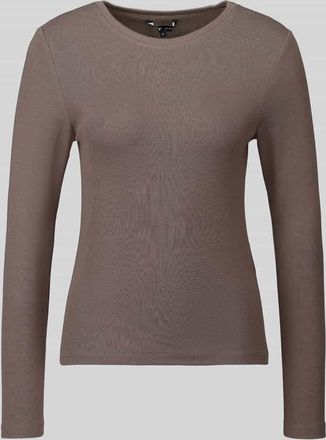 Only Langarmshirt mit abgerundetem Saum