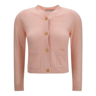 Acne Studios Cashmere V-neck Cardigan - - Knitwear - Damen - Rosa - M