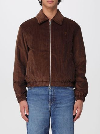 Ami Blouson bomber en velours c&ocirc;tel&eacute; avec col classique et fermeture zipp&eacute;e
