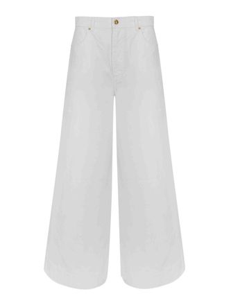 Alberta Ferretti Straight Leg Jeans - Wei&szlig;