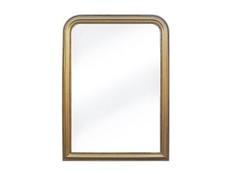 Vente-Unique Spiegel Heloise - Eukalyptusholz - 80x110 cm - Goldfarben