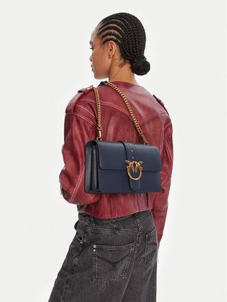 Pinko Handtasche Love One Classic ST.CL Al 25-26 PLTT 105857 A0F1 Dunkelblau