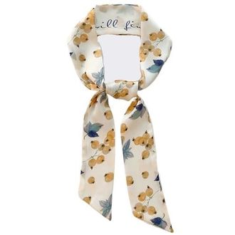 Generico &Eacute;charpe longue en soie pour femme, ch&acirc;le et couvre-chef imprim&eacute; &agrave; la mode, Color1, taille unique