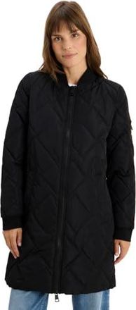 Cecil 1005376 Blouson Long matelassé, Noir, XS Femmes
