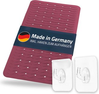 Ridder Badewanneneinlage Playa 38x80cm, lila, 100% TPE | Made in Germany Badewannenmatte aus hautfreundlichem TPE. Maschinenfeste Antirutschmatte mit Saugnäp