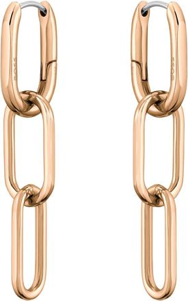 BOSS Jewelry Ohrringe mit Gliedern für Damen Kollektion TESSA in Nelkengold - 1580202