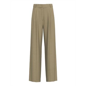 Marella Femme, Pantalons, Vert, Taille: 44 FR Pantalon Palazzo à Jambes Larges