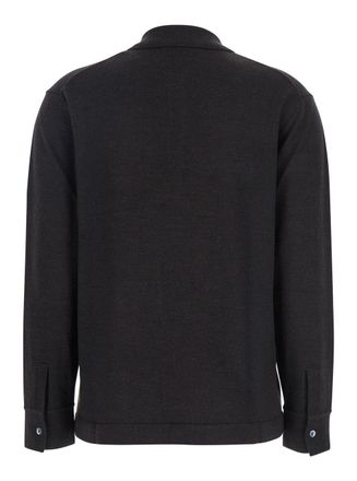 P.A.R.O.S.H. Womens Brown Polo Shirt With Classic Collar Wool T-Shirts & Jerseys