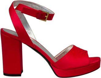 Ines De La Fressange Femme, Chaussures, Rouge, Taille: 40 EU Sandale &agrave; plateforme