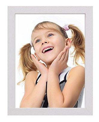 Deknudt Frames Deknut Bilderrahmen 50x70 Holz Weiss Bilderrahmen Weiss gemalt, quadratische Leiste 3x3cm