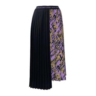 Versace Jeans Couture Lila Midi Rock 73Hae8A5Ns166G31 - - Skirts - Damen - Mehrfarbig - S