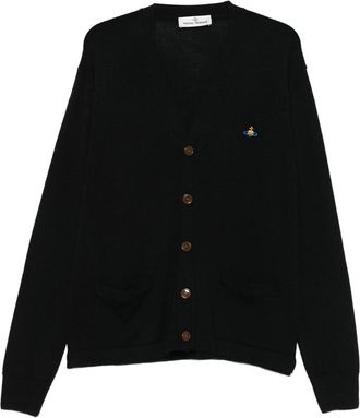 Vivienne Westwood Logo-embroidered Patch-pocket Cardigan