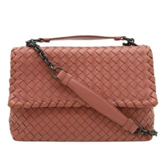 Bottega Veneta Pre-owned Intrecciato Schultertasche - - Pre-owned - Damen - Rosa - ONE SIZE