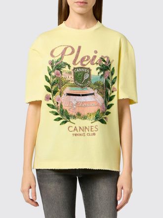 Philipp Plein T-Shirt Femme couleur Jaune