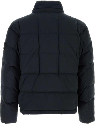 Stone Island Cotton-Blend Down Down Jacket - Navy