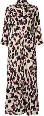 Vero Moda Yassavanna Robe Longue pour Femme S Noos, Rose mouchet&eacute;/AOP : imprim&eacute; liro, XXL