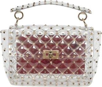 Valentino Pre-owned Rockstud Spike Bag - Femme - Pre-owned - Blanc - Taille: ONE Size