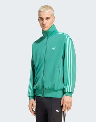 adidas Originals Firebird - Veste de surv&ecirc;tement - Vert menthe/blanc