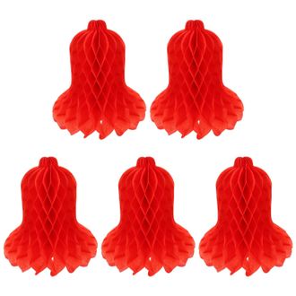 Hemobllo 5 St&uuml;ck Pack H&auml;ngende Waben Glocken aus Papier 30cm Langlebige Waben Dekoration f&uuml;r Geburtstagsfeiern und Heimdeko Farbenfroher Partyschmuck f&uuml;r Innen