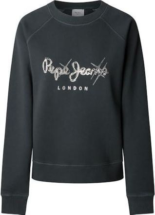 Pepe Jeans London Sweat-Shirt Lupita pour Femme, Noir, S