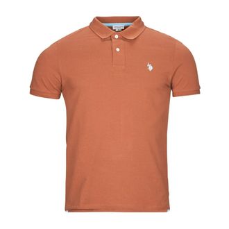 U.S.Polo Association Kurz&auml;rmeliges Baumwoll-Poloshirt - - Tops - Herren - Braun - L