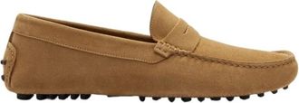 Scarosso Michael Penny Driving Mocassins - Homme - Chaussures - Beige - Taille: 42 EU